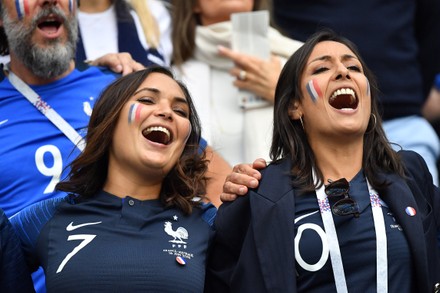FIFA World Cup - WAGs At France v Uruguay, unknown - 06 Jul 2018 Stock ...