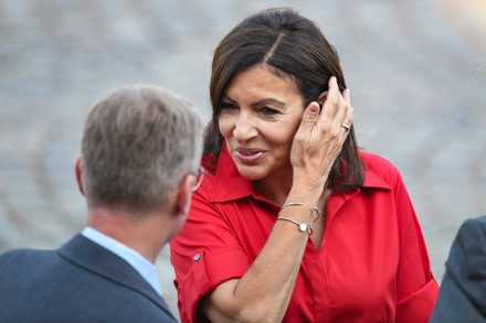 Anne Hidalgo Attends Military Parade On Editorial Stock Photo - Stock ...