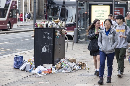 Mounting Piles Waste Scottish Capital Edinburgh Editorial Stock Photo ...