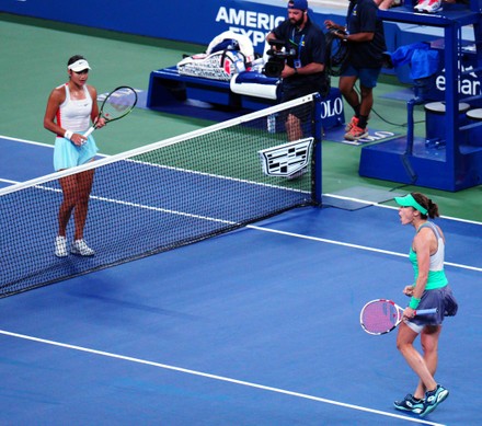 Alize Cornet Celebrates Victory Her First Editorial Stock Photo - Stock ...