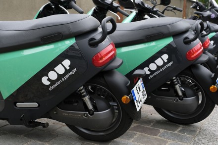 Coup Electric Scooterssharing Service Gogoro Seen Editorial Stock Photo ...