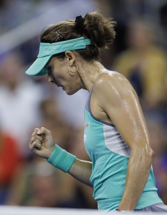 Alize Cornet France Reacts After Returning Editorial Stock Photo ...