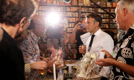 President French Republic Emmanuel Macron Visits Editorial Stock Photo ...