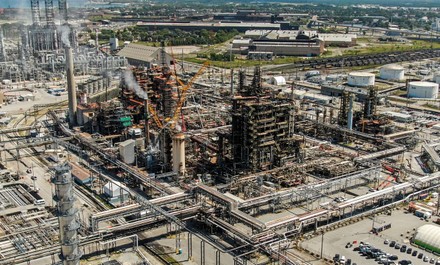 Aerial Photo Made Drone Shows Bp Editorial Stock Photo - Stock Image ...