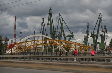 View Part Gdansk Shipyard Seen On Editorial Stock Photo - Stock Image ...
