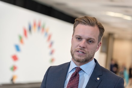 Lithuanias Foreign Minister Gabrielius Landsbergis Speaks Editorial ...
