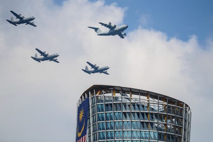 Malaysian Army Planes Fly Over Independence Editorial Stock Photo ...