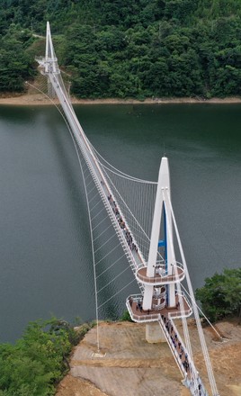Newlybuilt Bridge Over Paro Lake Linking Editorial Stock Photo - Stock ...