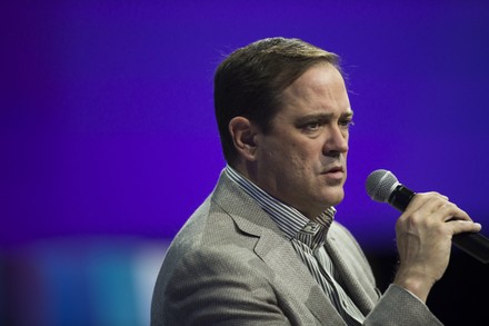 Cisco Ceo Chuck Robbins Delivers Speech Editorial Stock Photo - Stock ...