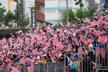 People Watch Parade During Main Celebration Editorial Stock Photo ...