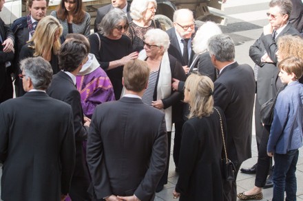 Line Renaud During Funeral Ceremony Pierre Editorial Stock Photo ...