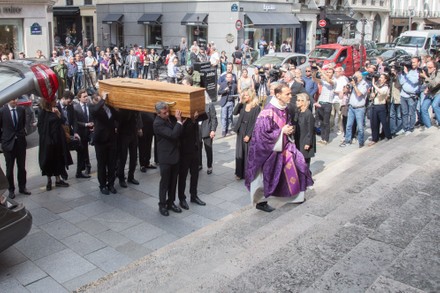 Line Renaud During Funeral Ceremony Pierre Editorial Stock Photo ...