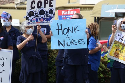 Nurses Midwives Protest Corner Hospital Road Editorial Stock Photo ...