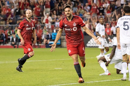 Jesus Jimenez 9 Celebrates Scoring Goal Editorial Stock Photo - Stock ...