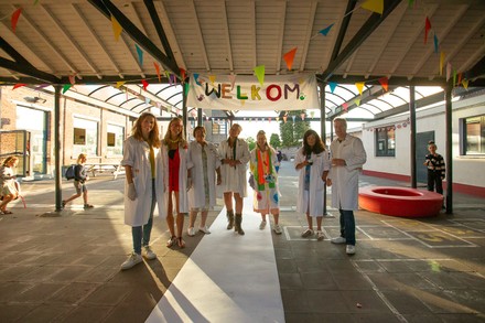 Illustration Picture Shows First Day School Editorial Stock Photo ...