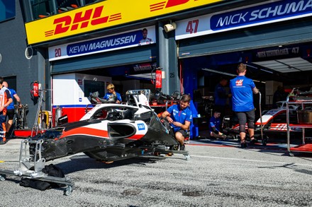 Haas F1 Team Vf22 Ferrari Mechanical Editorial Stock Photo - Stock ...
