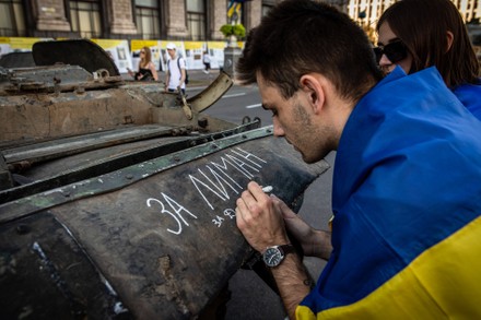 Sasha 22 Lyman Donbas Writes Slogan Editorial Stock Photo - Stock Image ...