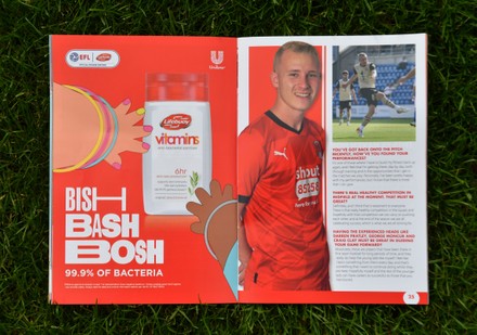 Matchday Programme Advertising Lifebuoy Editorial Stock Photo - Stock ...
