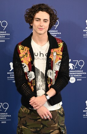 American Actor Timothee Chalamet Attends Photo Editorial Stock Photo ...