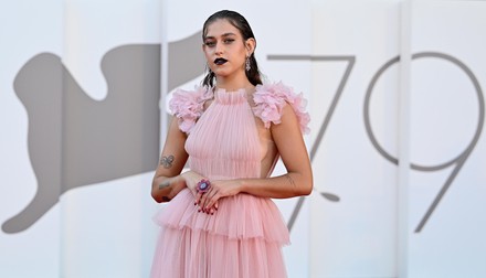 Italian Singer Gaia Arrives Premiere Bones Editorial Stock Photo ...