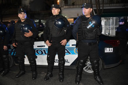 Members Federal Police Argentina Stand Guard Editorial Stock Photo ...