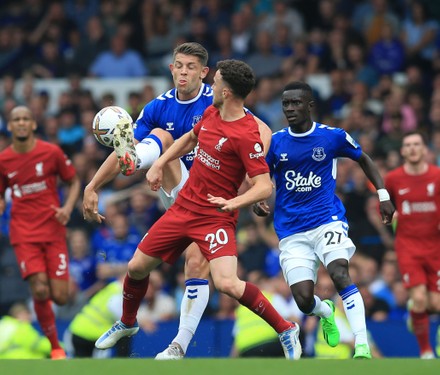Premier League Football Everton Versus Liverpool Editorial Stock Photo ...