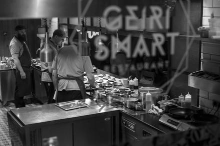 View Open Kitchen Geiri Smart Restaurant Editorial Stock Photo - Stock ...
