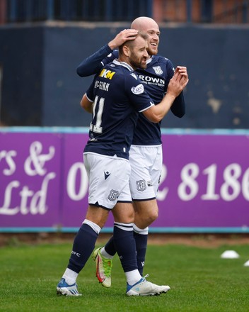 Zak Rudden Dundee Congratulated After Scoring Editorial Stock Photo ...