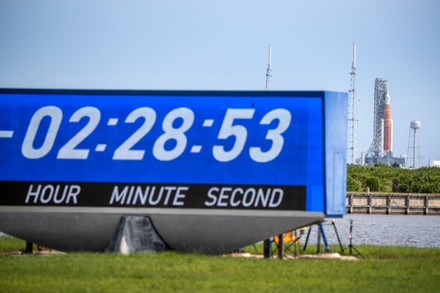 Countdown Clock Sls Rocket Orion Capsule Editorial Stock Photo - Stock ...