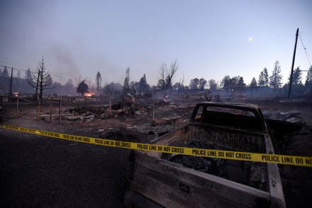 Californias Mill Fire Burns Through Siskiyou Editorial Stock Photo ...