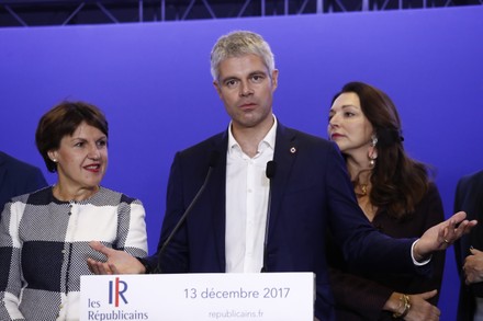Laurent Wauquiez Addresses Media Representatives - Paris, France - 14 ...
