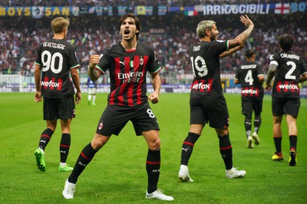 Sandro Tonali 8 Ac Milan Goal Editorial Stock Photo - Stock Image ...