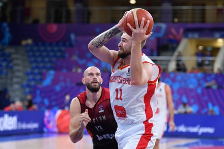 Nemanja Radovic R Montenegro Breaks Through Editorial Stock Photo ...