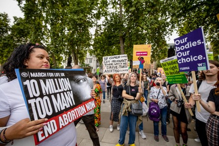 Prolife Advocate Seen Holding Placard Front Editorial Stock Photo ...
