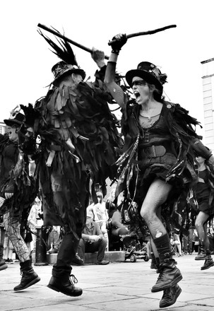 Beltane Border Morris Darker Dancer Side Editorial Stock Photo - Stock ...