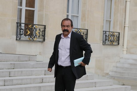 Cgts Generalsecretary Philippe Martinez Arriving Elysee Editorial Stock ...
