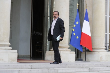 Cgts Generalsecretary Philippe Martinez Arriving Elysee Editorial Stock ...