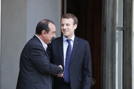 Cgts Generalsecretary Philippe Martinez Arriving Elysee Editorial Stock ...