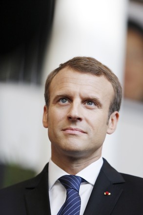 President Emmanuel Macron During Inauguration Institute Editorial Stock ...