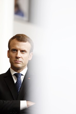 President Emmanuel Macron During Inauguration Institute Editorial Stock ...