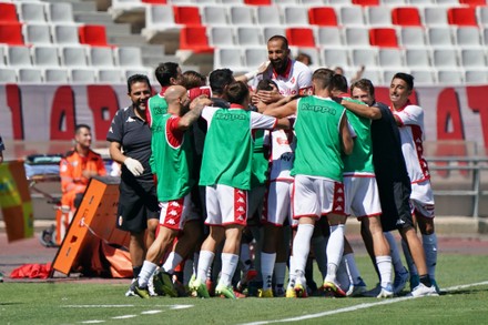 Ssc Bari Celebrates After Scoring Goal Editorial Stock Photo - Stock ...