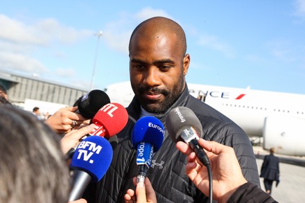 Teddy Riner Speaks Media Representatives After Editorial Stock Photo ...
