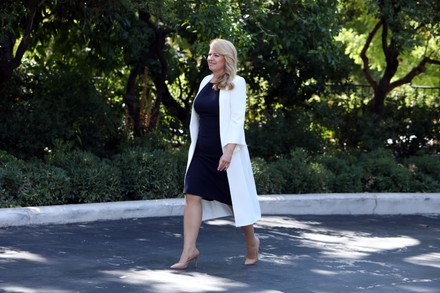 Slovakian President Zuzana Caputova Arrives Meeting - Foto de stock de ...