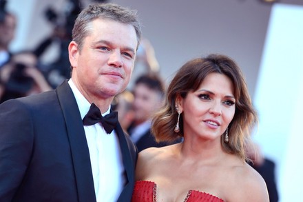 Matt Damon His Girlfriend Luciana Barroso Editorial Stock Photo - Stock ...