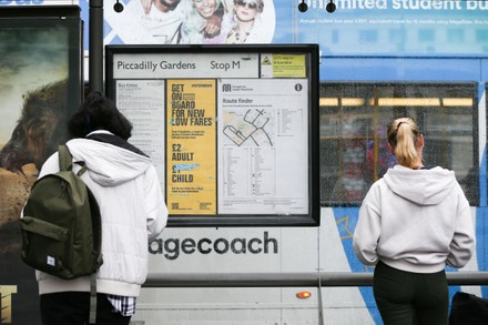 Commuters Wait Bus Stop Advertising Newly Editorial Stock Photo - Stock ...