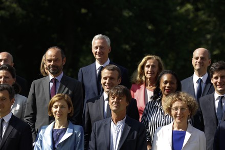 French President Emmanuel Macron C Poses Editorial Stock Photo - Stock ...
