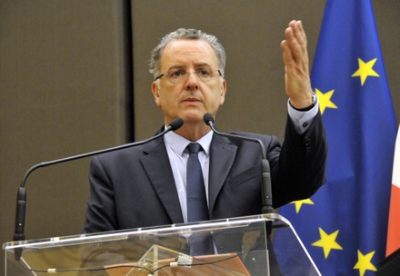 __COUNT__ Richard Ferrand gives a press conference after the first ...