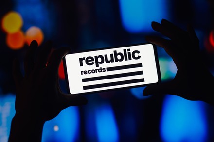 This Photo Illustration Republic Records Logo Editorial Stock Photo ...
