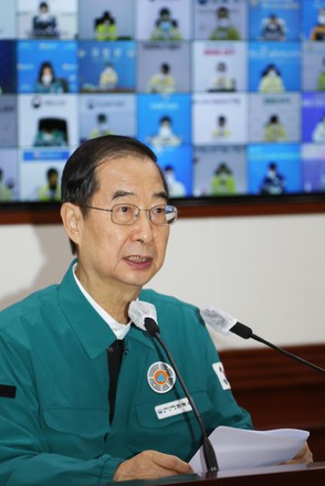 Prime Minister Han Ducksoo Presides Over Editorial Stock Photo - Stock ...