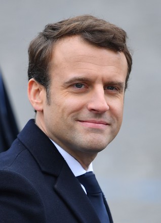 French Presidentelect Emmanuel Macron Attending Ceremony Editorial ...